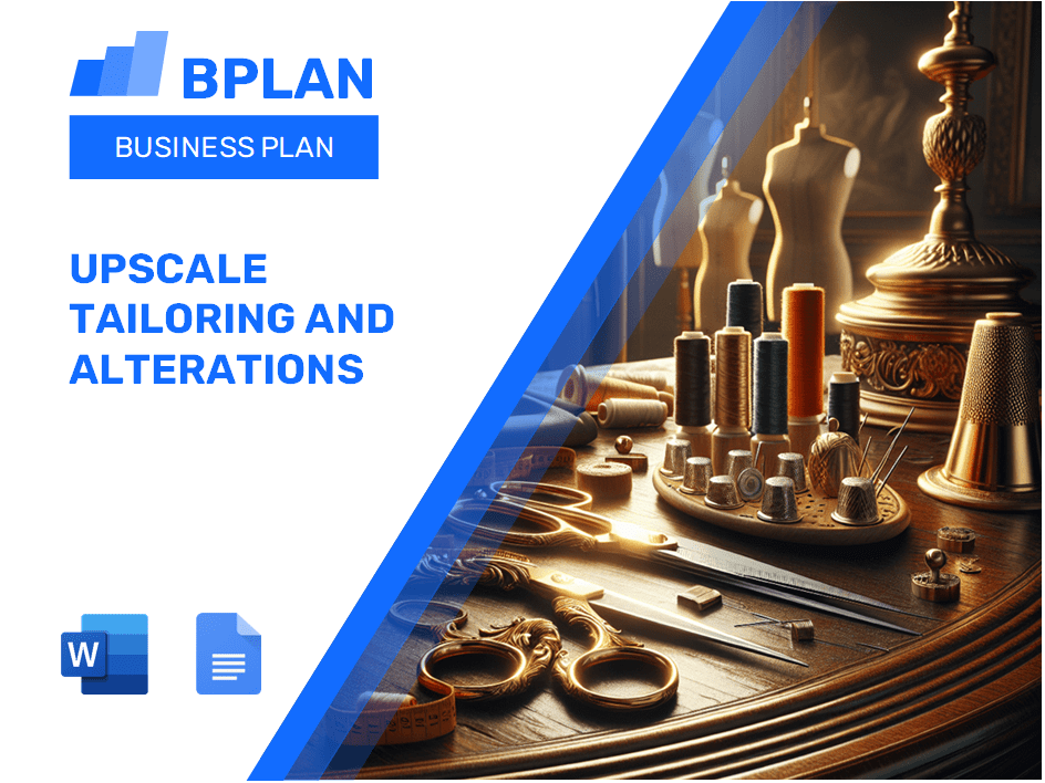 Tailoring Business Plan Template
