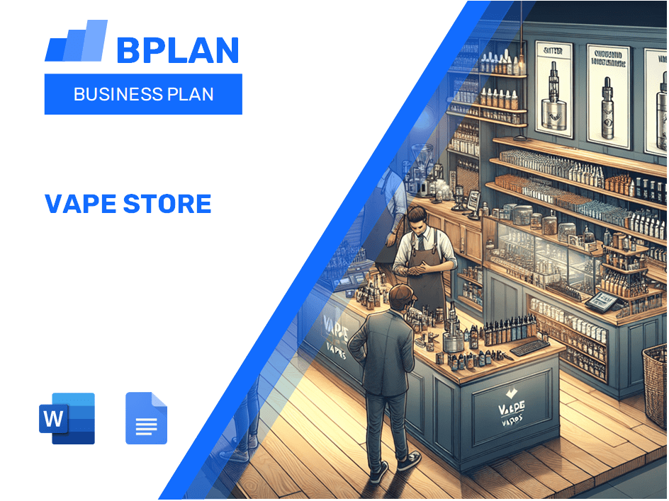 Vape Store Business Plan Template - BPlan AI