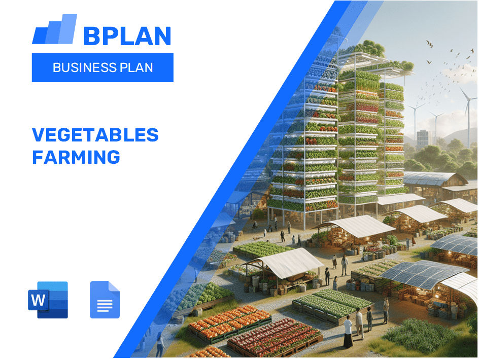 Vegetables Farming Business Plan Template - BPlan AI