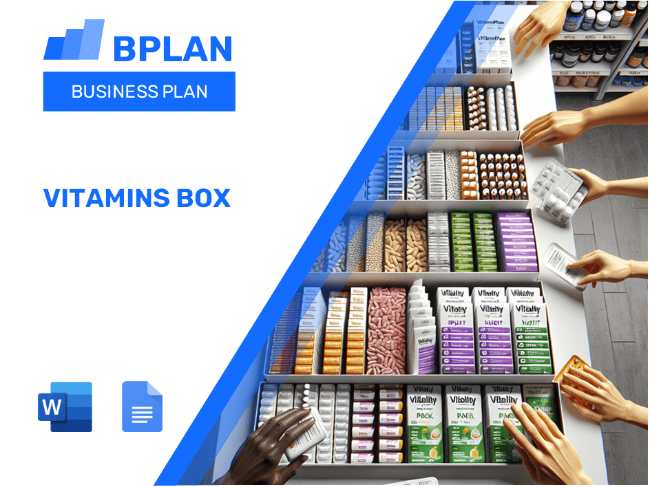 Vitamins Box Business Plan Template