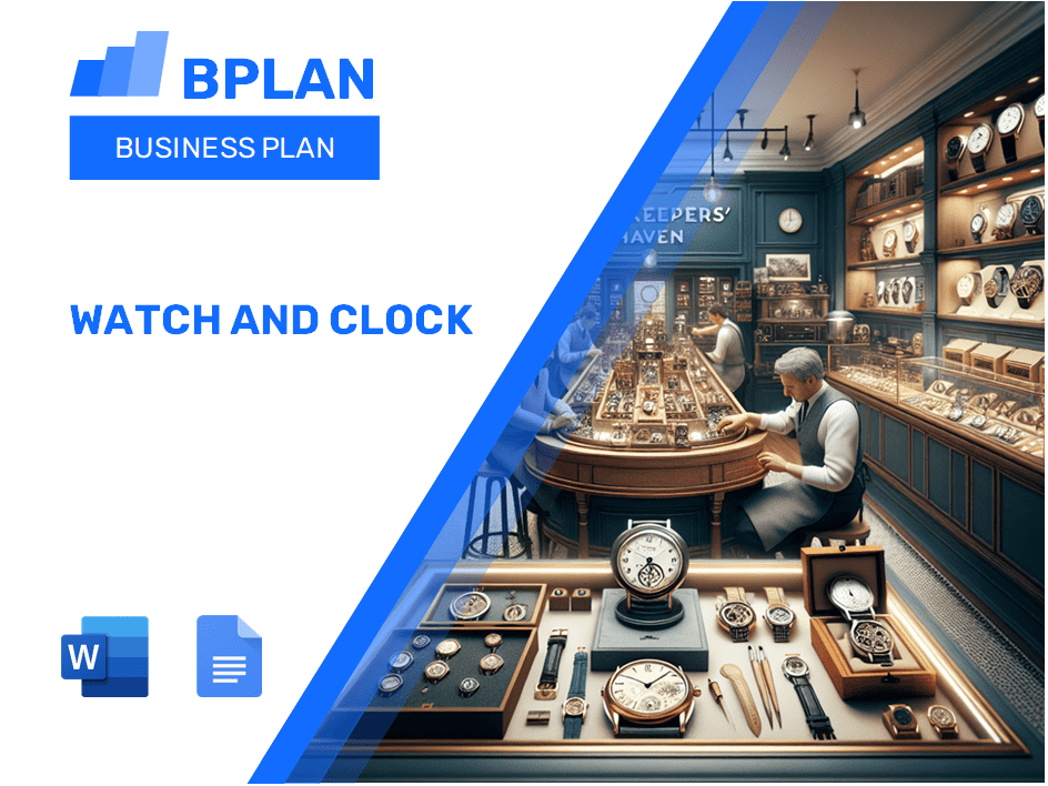 Watch and Clock Business Plan Template