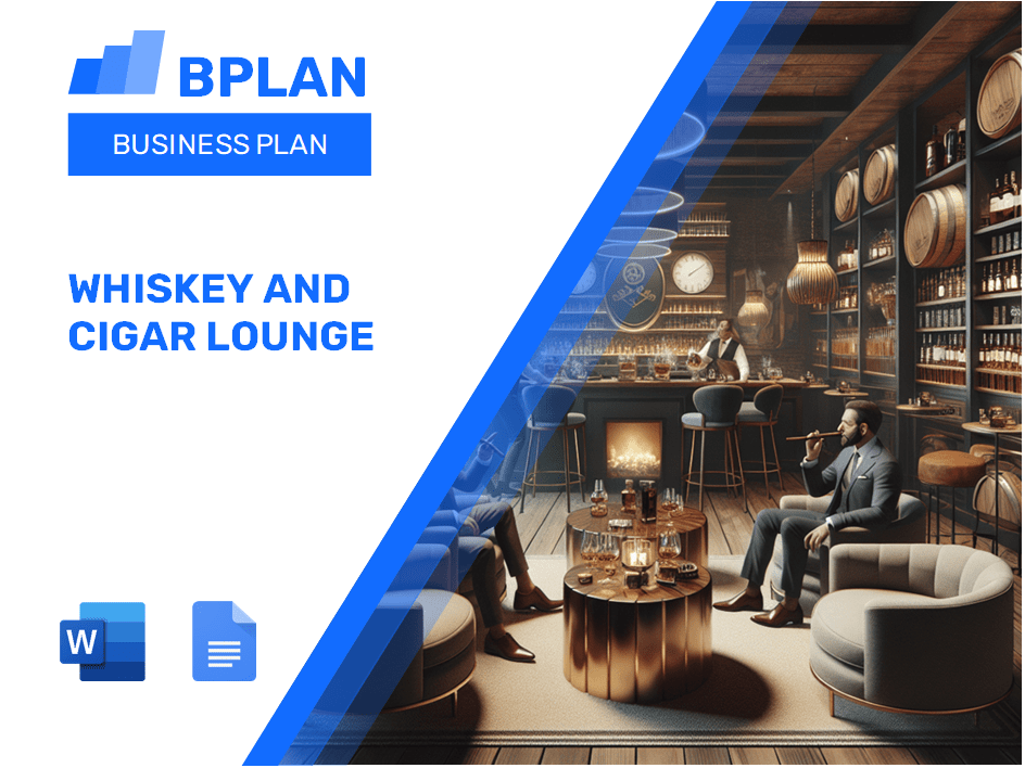 Whiskey And Cigar Lounge Business Plan Template - BPlan AI