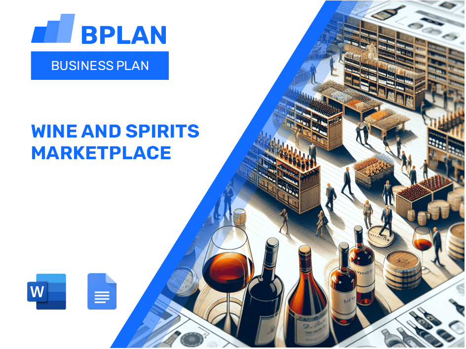 Wine And Spirits Marketplace Business Plan Template