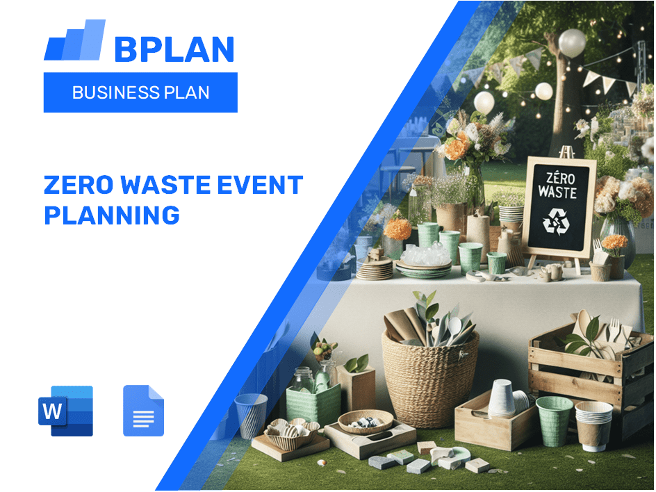 Zero Waste Event Planning Business Plan Template